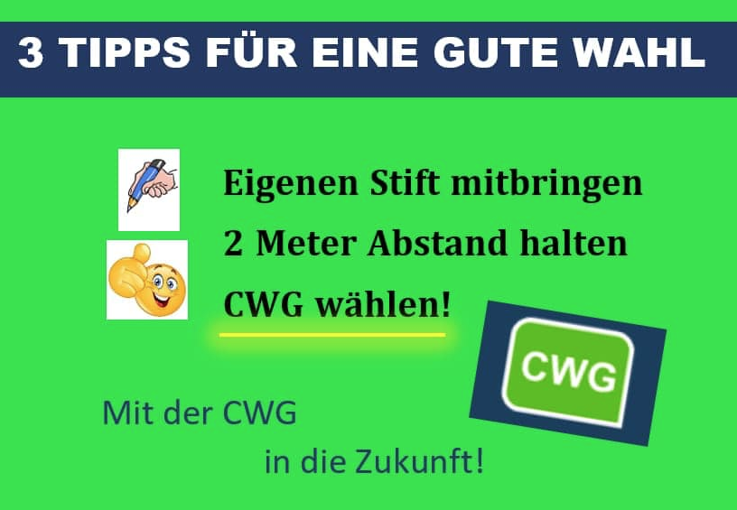 3 Tipps für eine gute Wahl – CWG-Riedenburg